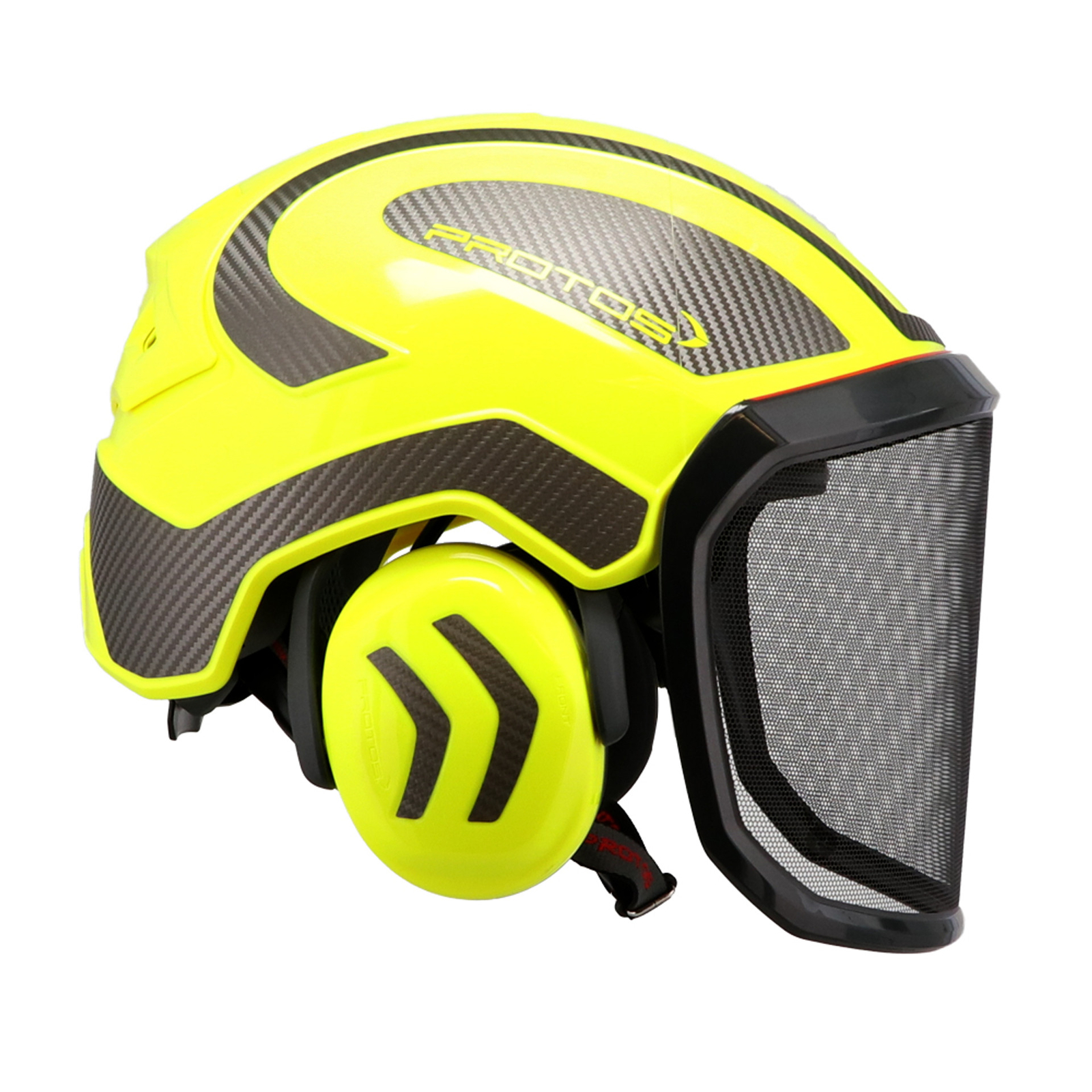 PROTOS NEON YELLOW-CARBON Pfanner Protos Integral Arborist Helmet Tree ...