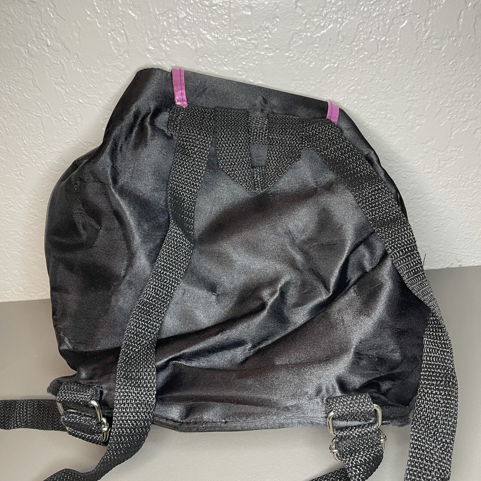 Vintage Eeyore Mini Backpack Black and Purple Glitter… - Gem