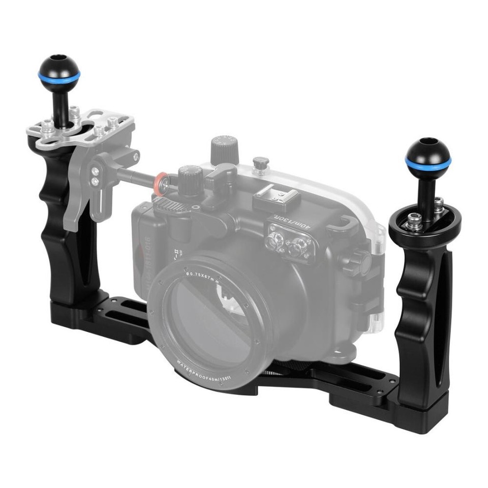 Dual Handle Aluminium Tray Stabilizer Underwater Camera Housing for ...