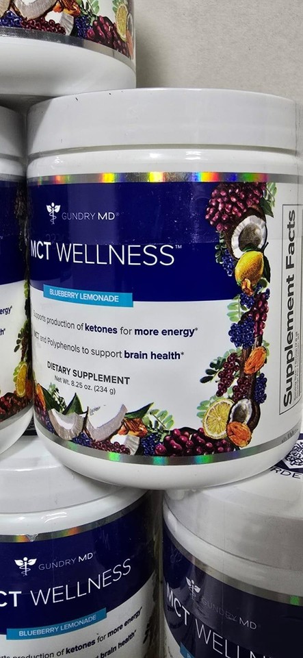 Gundry MD MCT Wellness Powder Blueberry Lemonade Flavor Diet Supplement ...