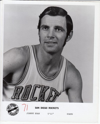 JOHNNY EGAN SAN DIEGO ROCKETS ORIGINAL PUBLICITY PHOTO 8X10 PHOTOGRAPH VERY RARE | eBay