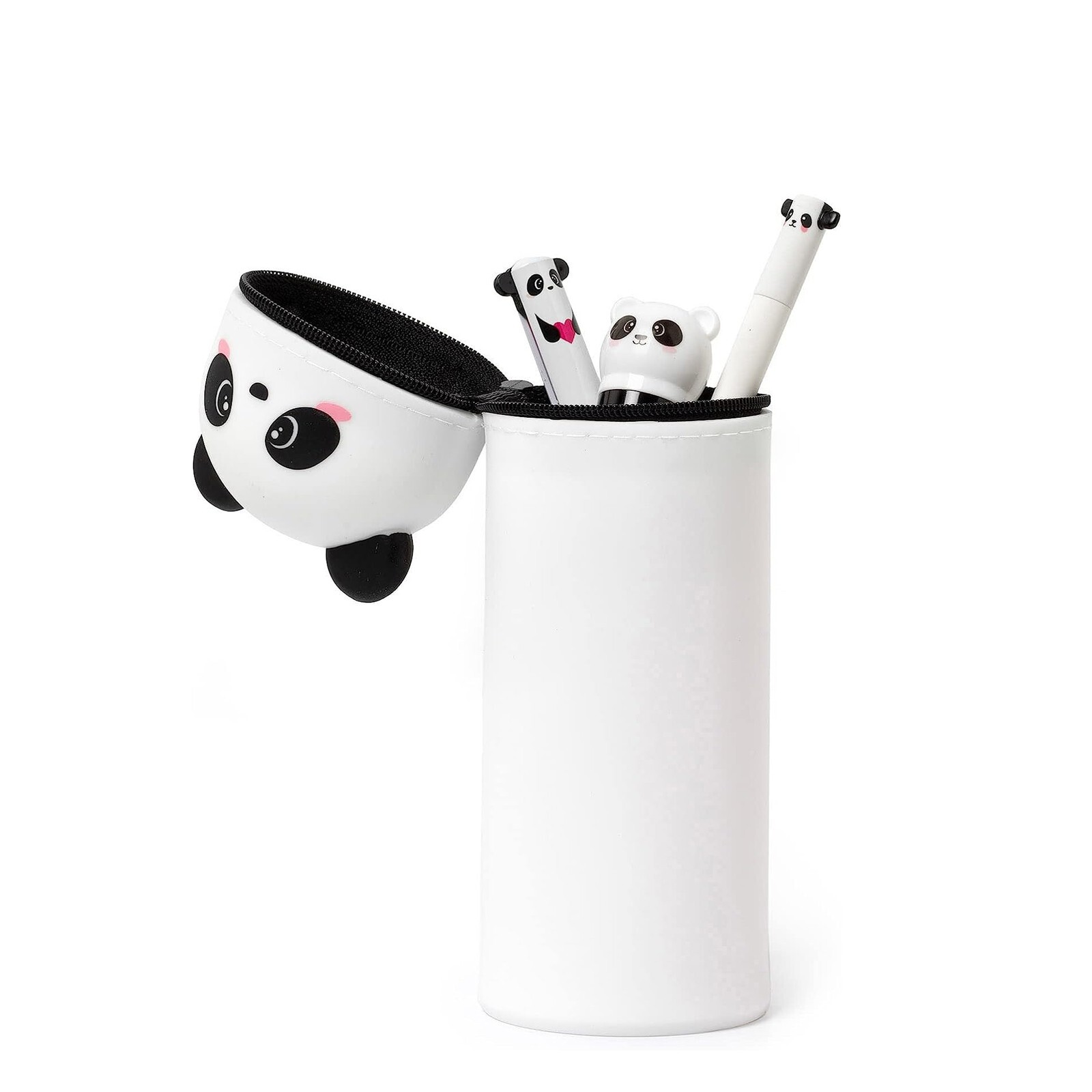 Legami Panda Pencil Case Pen Holder Multipurpose Design 2 in 1 - Kawaii ...