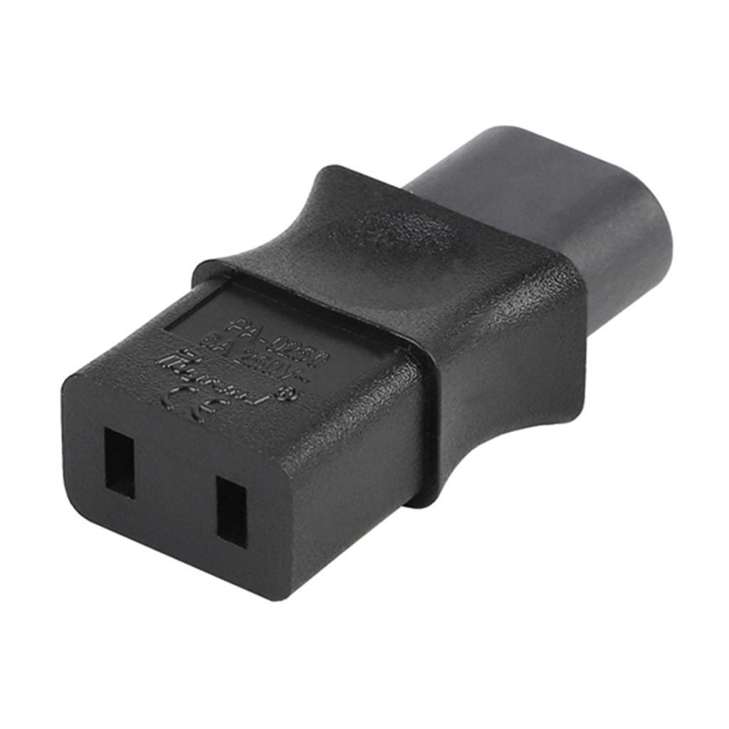 IEC 320 C8 Male Plug to C9 2 Pin Female Connector Adapter | eBay Australia