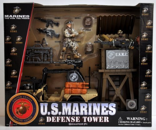 Marines USMC Defense Tower with Action Figures by Excite USA - Toys | eBay