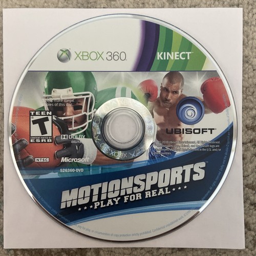 🔥 MotionSports Play For Real (Kinect Xbox 360) Mint Disc Only! See ...