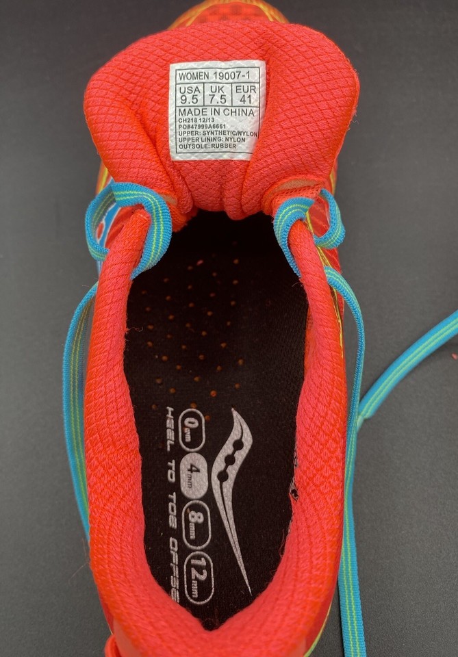 Saucony Women’s Type A6 Running Shoes Orange Yellow & Blue US Size ...