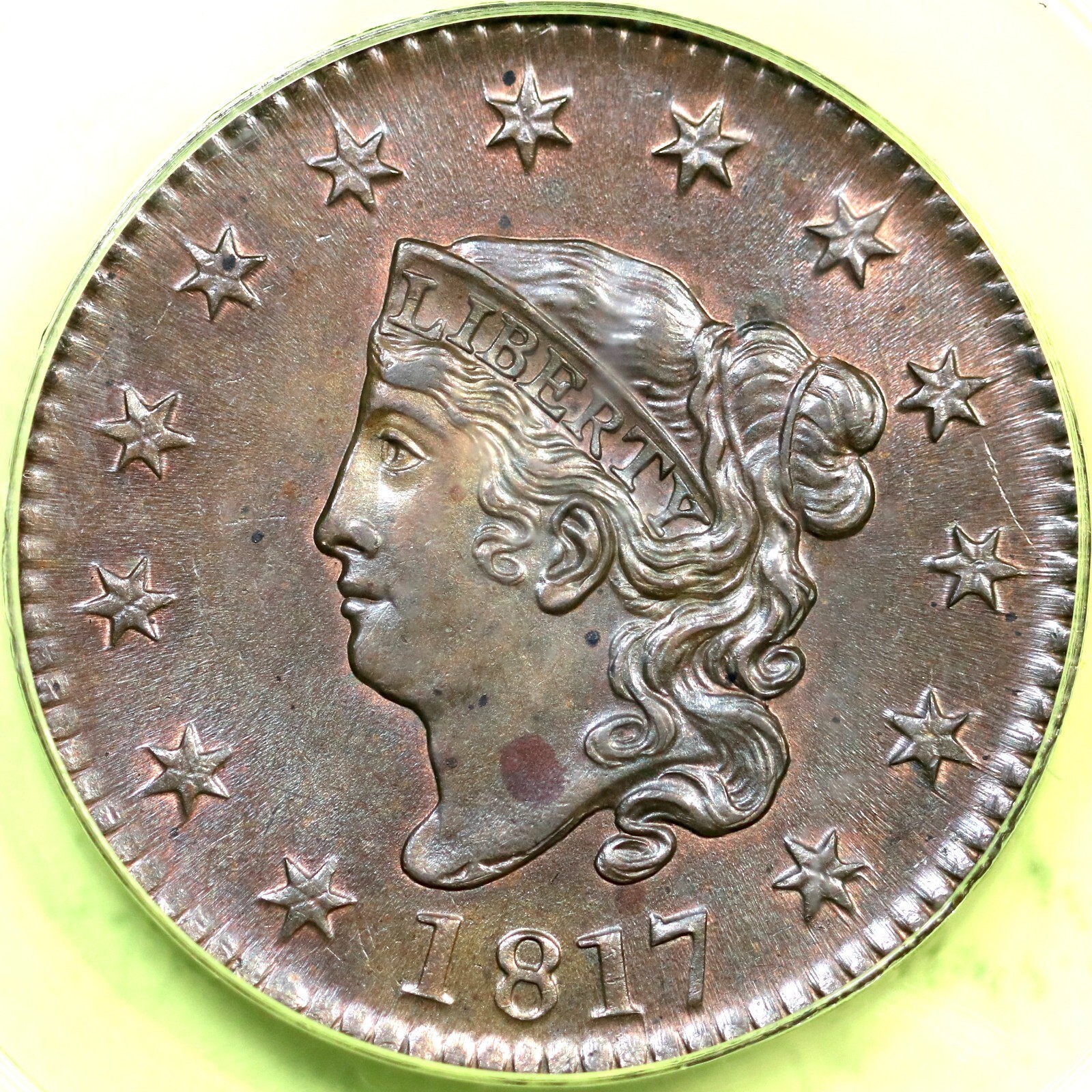 1817 N-6 R-1 PCGS MS 64 RB Matron or Coronet Head Large Cent Coin 1c | eBay