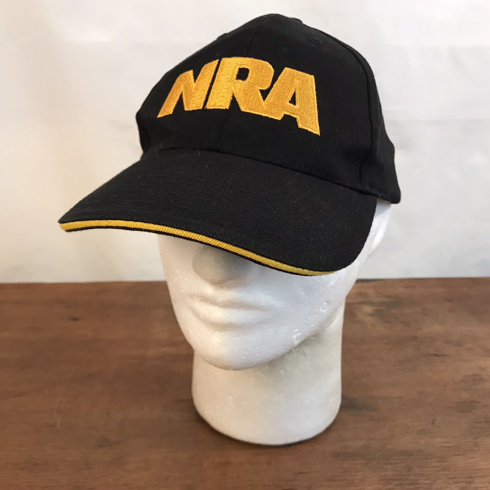 NRA National Rifle Association Black Cotton Strapback Baseball Cap Hat ...