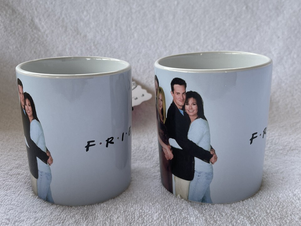 Friends TV Show Mugs Ceramic Coffee Tea Cups Pair with Cast Photo ...