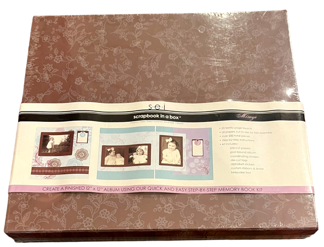 SEI Scrapbook In A Box Memory Book “Poppy” -Assembled for sale online ...