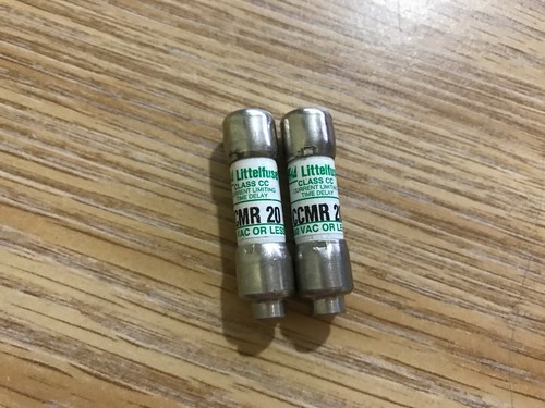 Lot of 2 Littelfuse CCMR 20 Class CC 20A 600V Fuse | eBay