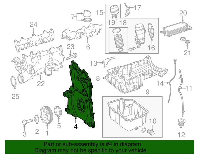 Genuine OEM Engine Timing Cover for MERCEDES 6420100033 for sale online ...