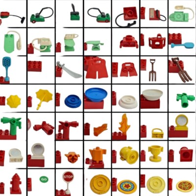 LEGO Duplo Spares. Individual Figure Accessories - Tools, Utensils ...