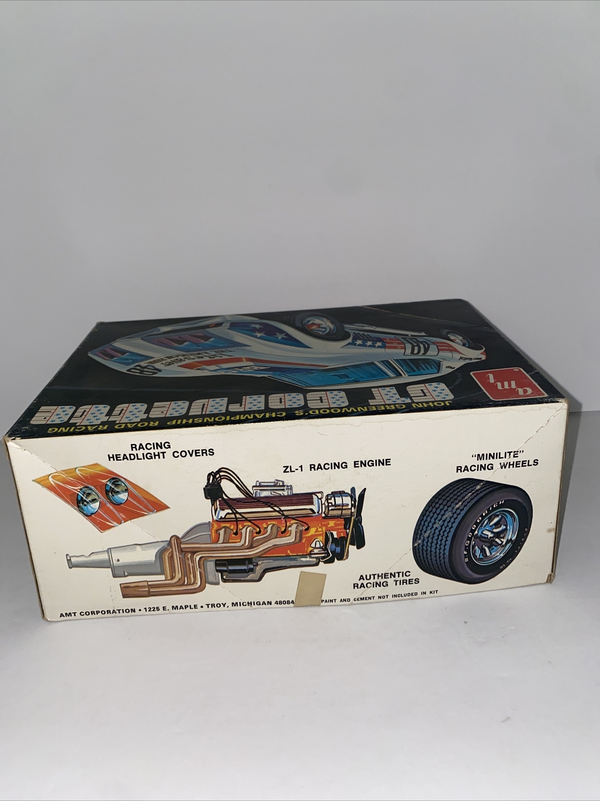 RARE Vintage 1973 AMT T389 Greenwood’s GT Corvette Model Kit Unbuilt | eBay