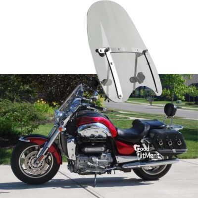 Triumph Rocket III Large Windshield 18"x16" Smoke 7/8'' 1'' Handlebar ...