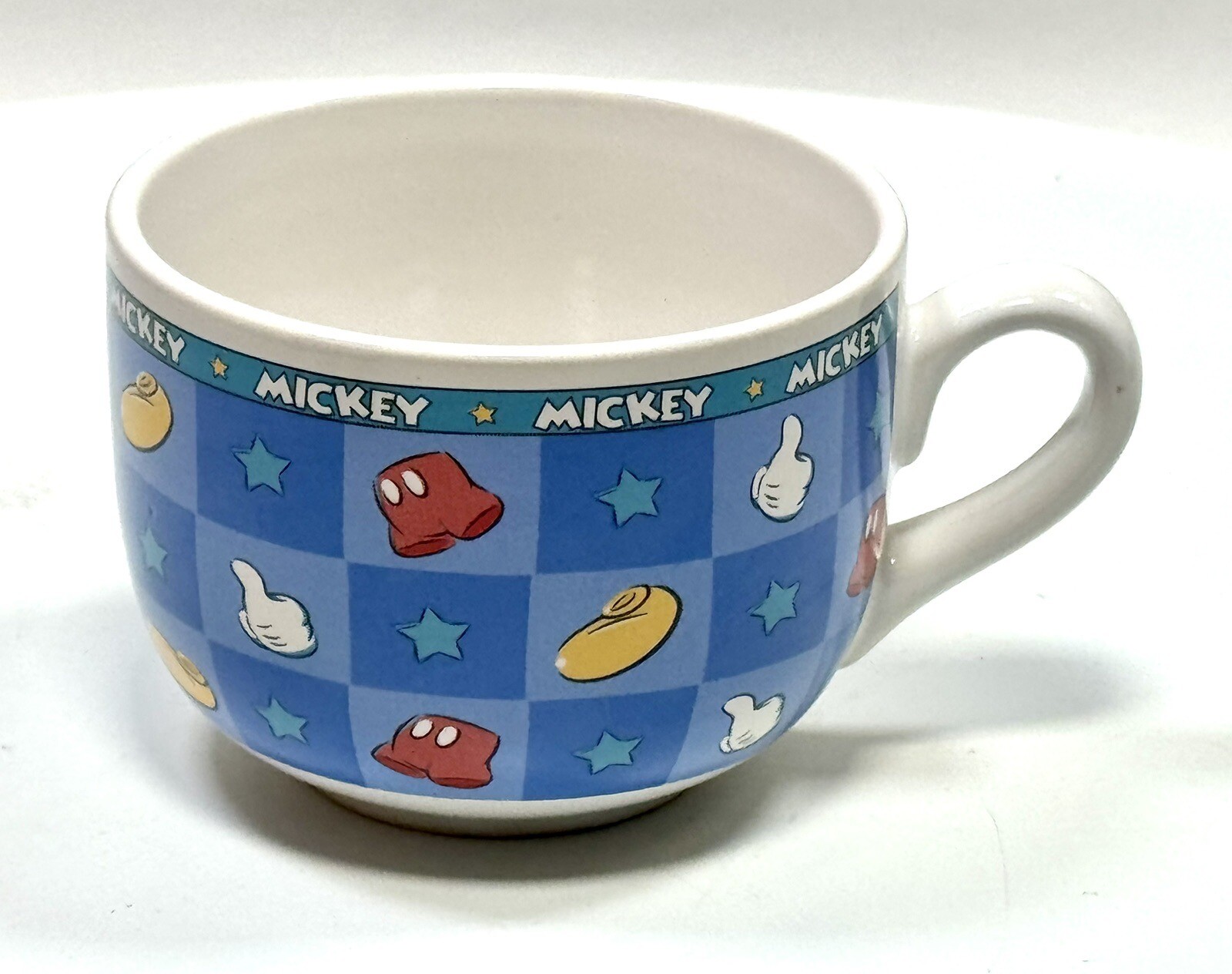 Disney APPLAUSE Mickey Mouse Cappuccino Soup Oversized Large Coffee Mug ...