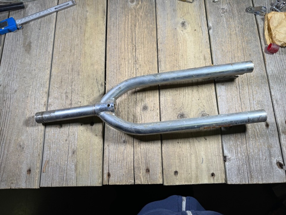 Old School BMX Fork 1” Threaded 1983 Dated Fork AKISU Chrome Frame Fork ...