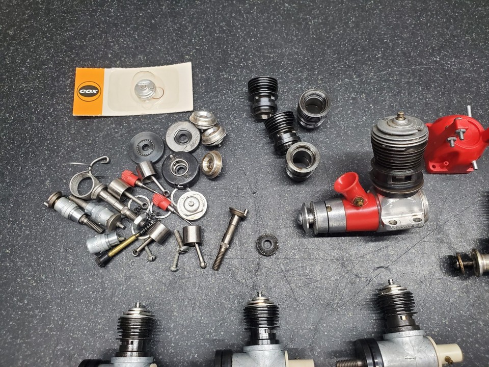 LARGE LOT! ~ COX RC GLOW Engines Untested Control Line Vintage ~ LOOK ...