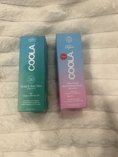 COOLA Sunscreen Set Dew Good Serum + Scalp & Hair Mist SPF 30 2pc Lot ...