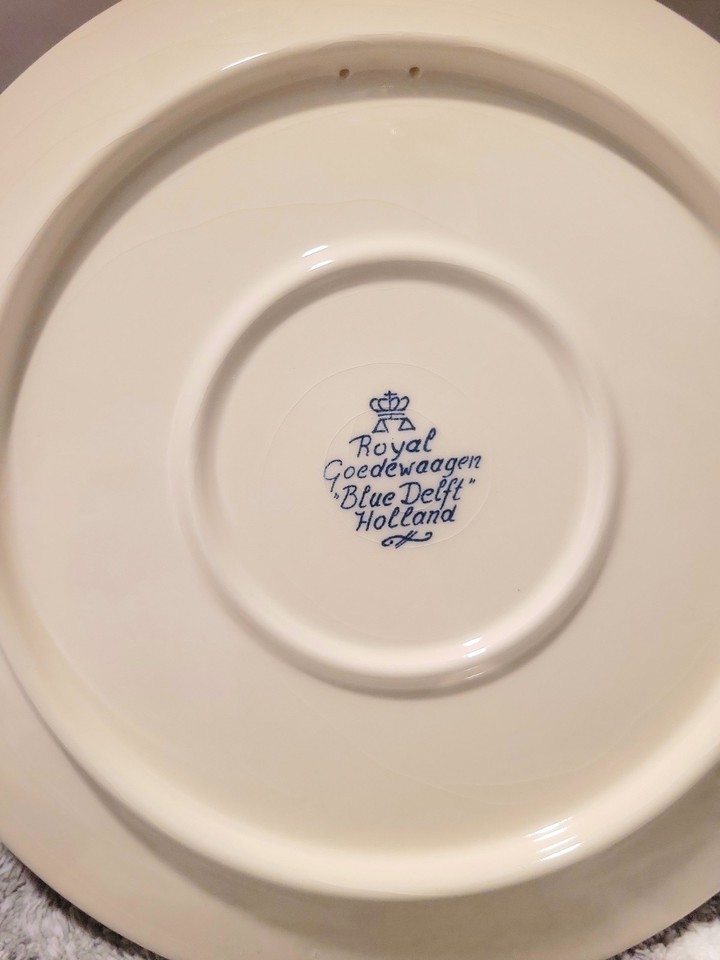 Royal Goedewaagen Blue Delft Holland America Line "The Inaugural" Plate ...
