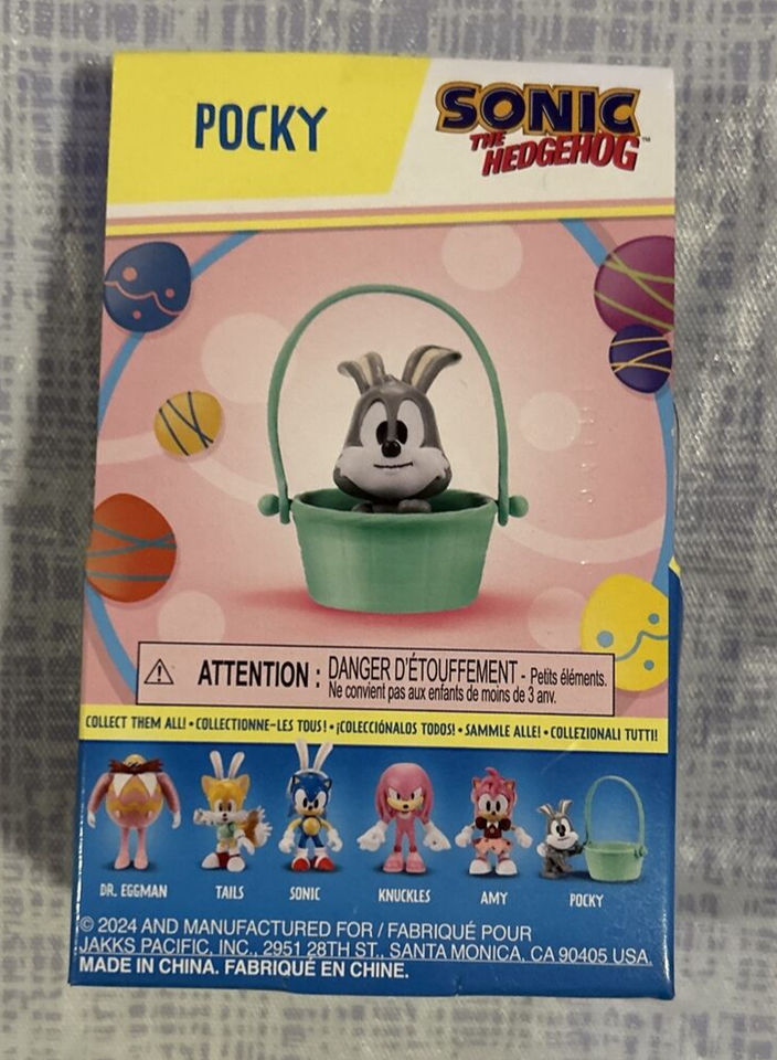 NEW 2024 Jakks Sonic the Hedgehog Easter POCKY WITH BASKET 2.5 Inch | eBay