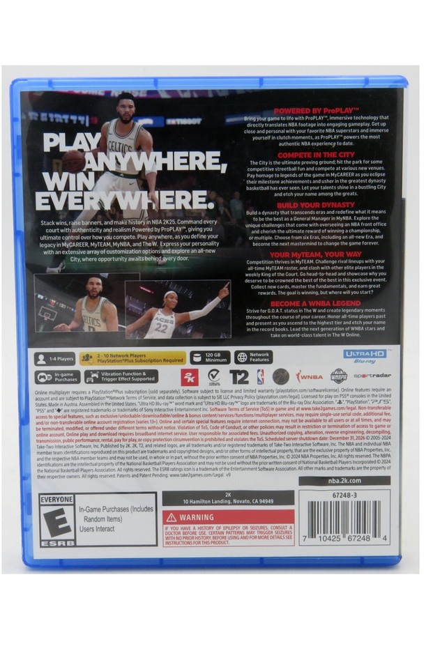 NBA 2K25 - Sony PlayStation 5 PS5 In Original Package 710425672484| eBay