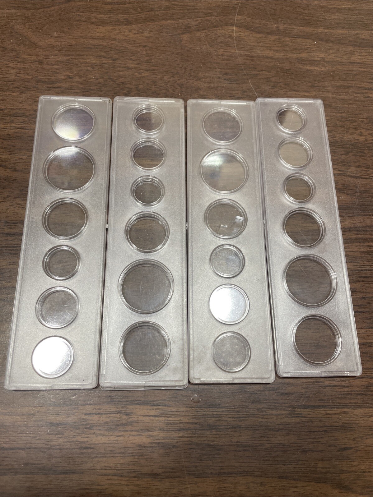 4 MARCUS SNAP-TITE COIN SET HOLDERS CENT to SMALL DOLLAR PROOF, MINT ...
