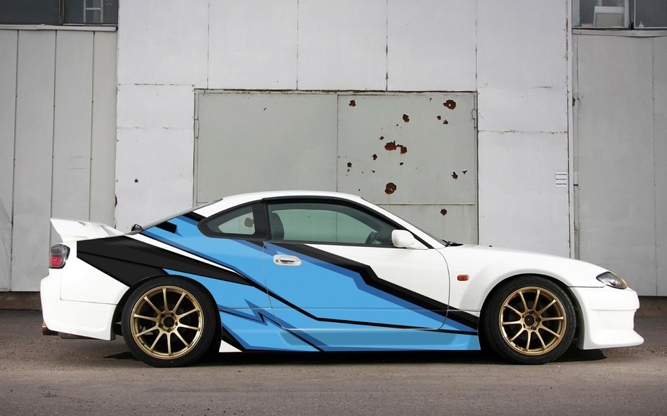 Livery Decal Abstract Stripe Racing Car Side Wrap Vinyl Sticker Fit Any ...