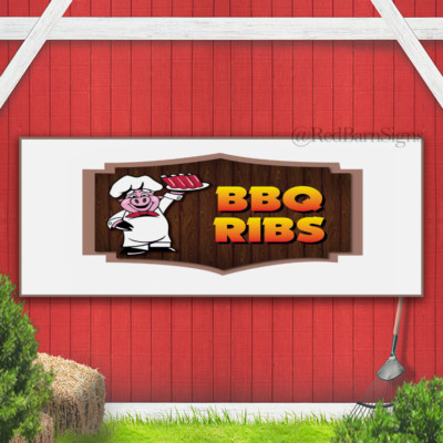 Food Truck Bbq Ribs Restaurant & Food Concession Banner Sign | eBay