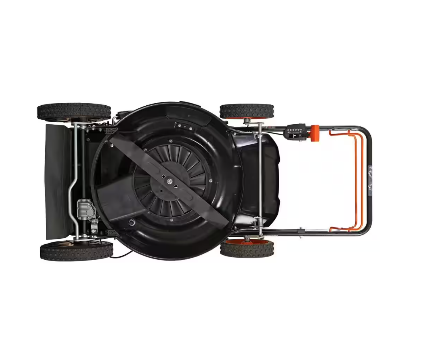 YARDMAX YG2760 2'' 201cc High-Wheel RWD 3-In-1 Gas Walk Behind Lawn ...