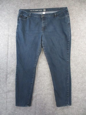 W62 Jeans Womens 20 Blue Denim Skinny Modern Fit High Rise Retro ...