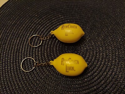RUM CHATA LIMON YELLOW KEY CHAIN LEMON SHAPE LOT OF TWO | eBay
