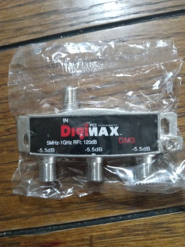 DIGIMAX SPLITTER CABLE TV COAX #DM3 5Mhz-1Ghz 120dB | eBay