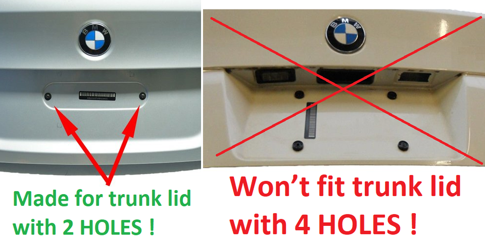 Rear License Plate Holder Bracket for LAND ROVER + 6 Screws Brand New ...