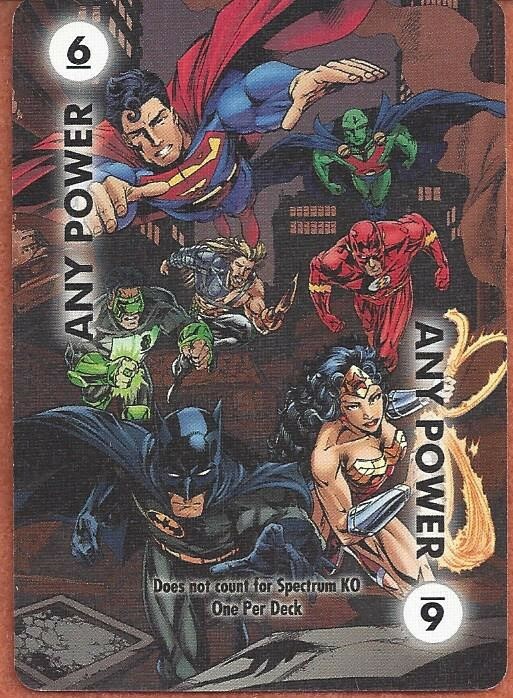 Marvel OVERPOWER JLA ANY POWER 6 - VR - OPD - Superman Batman Wonder ...