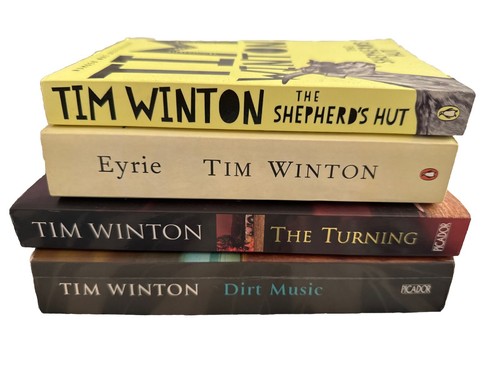 Tim Winton Book Bundle x4 The Turning, Dirt Music, Eyrie, The Shepherds ...