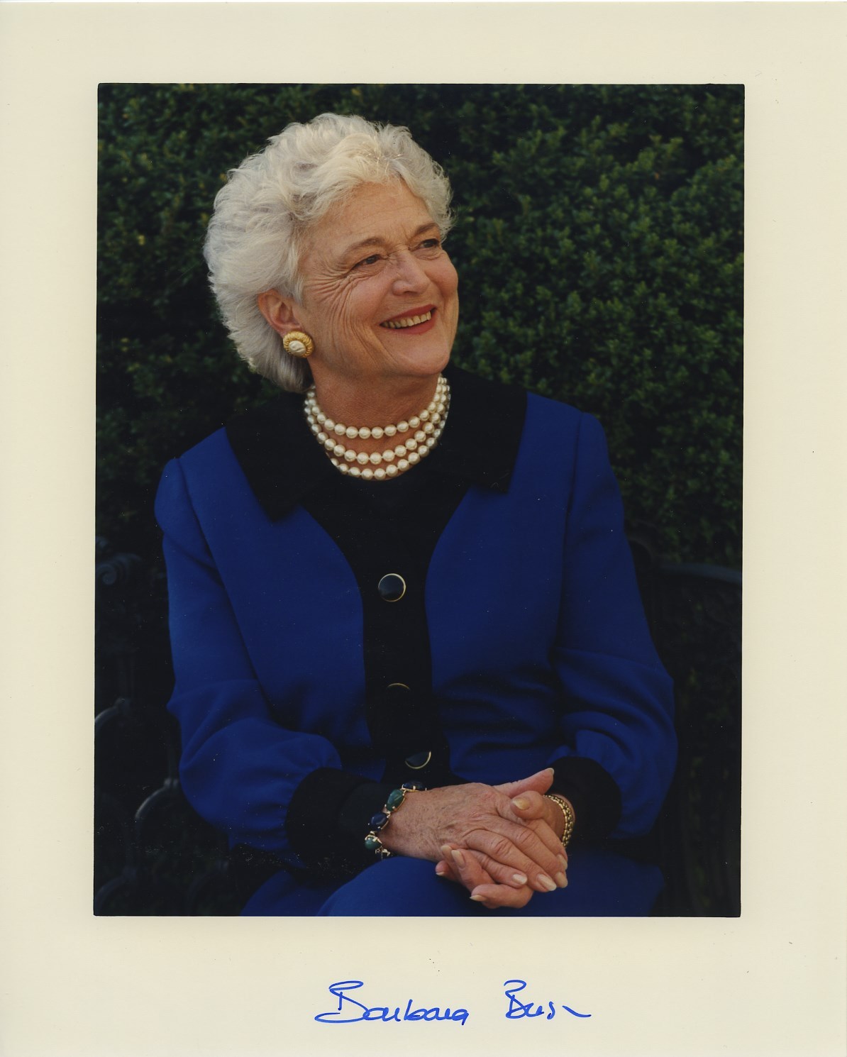 BARBARA BUSH SIGNED AUTOGRAPHED COLOR 8X10 PHOTO | eBay