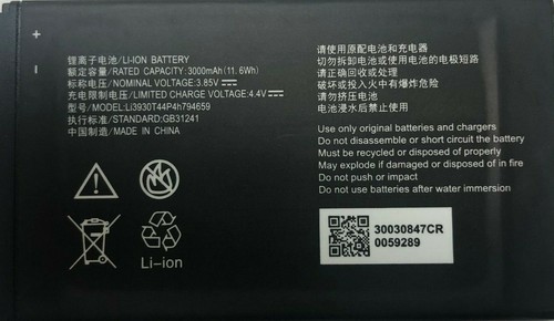 New Battery for ZTE MF985 AT&T Velocity 2 Hotspot Li3930T44P4h794659 ...
