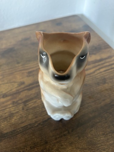 RARE Vintage Royal Bayreuth Porcelain Creamer Pitcher Brown Bear ...