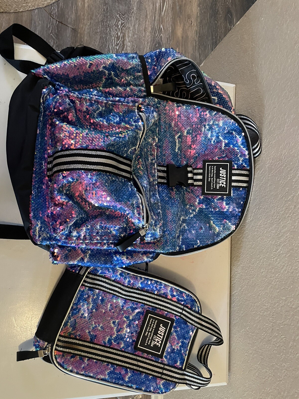 justice backpack and lunchbox | eBay