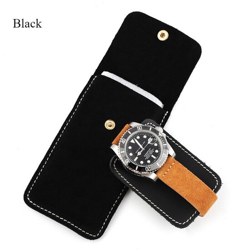 Leather Portable Travel Watch Box Watch Protection Bag Watch Pouch Bag ...
