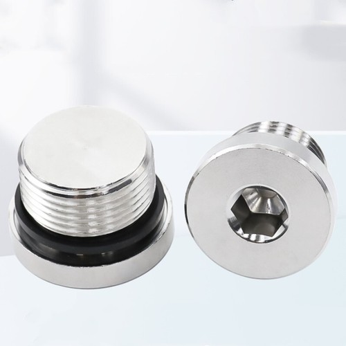 Stainless Steel Inner Hex Head M16x1.5 Pipe Fitting Plug with Seal Ring ...