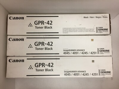 LOT OF 3 Genuine Canon GPR-42 Toner Black 13803128765 | eBay