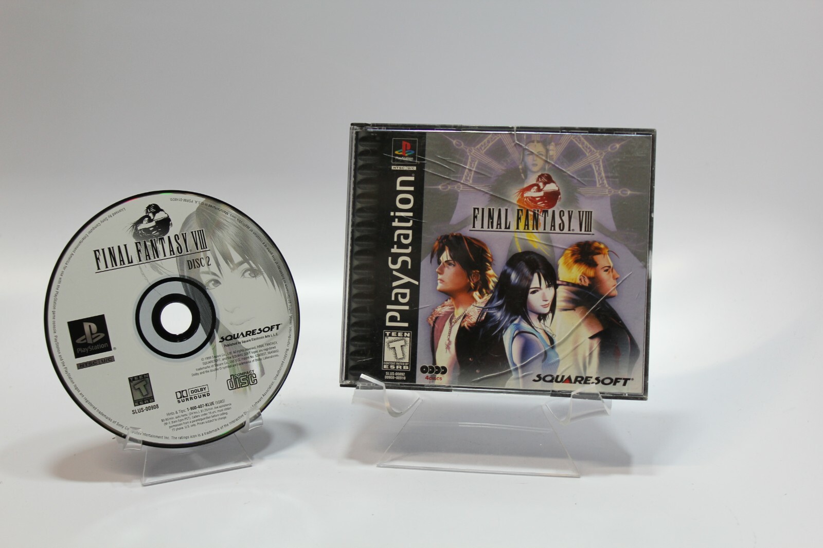 Final Fantasy VIII - PS1 - 1999 - Discs & Case - No Disc 3 or Manual ...