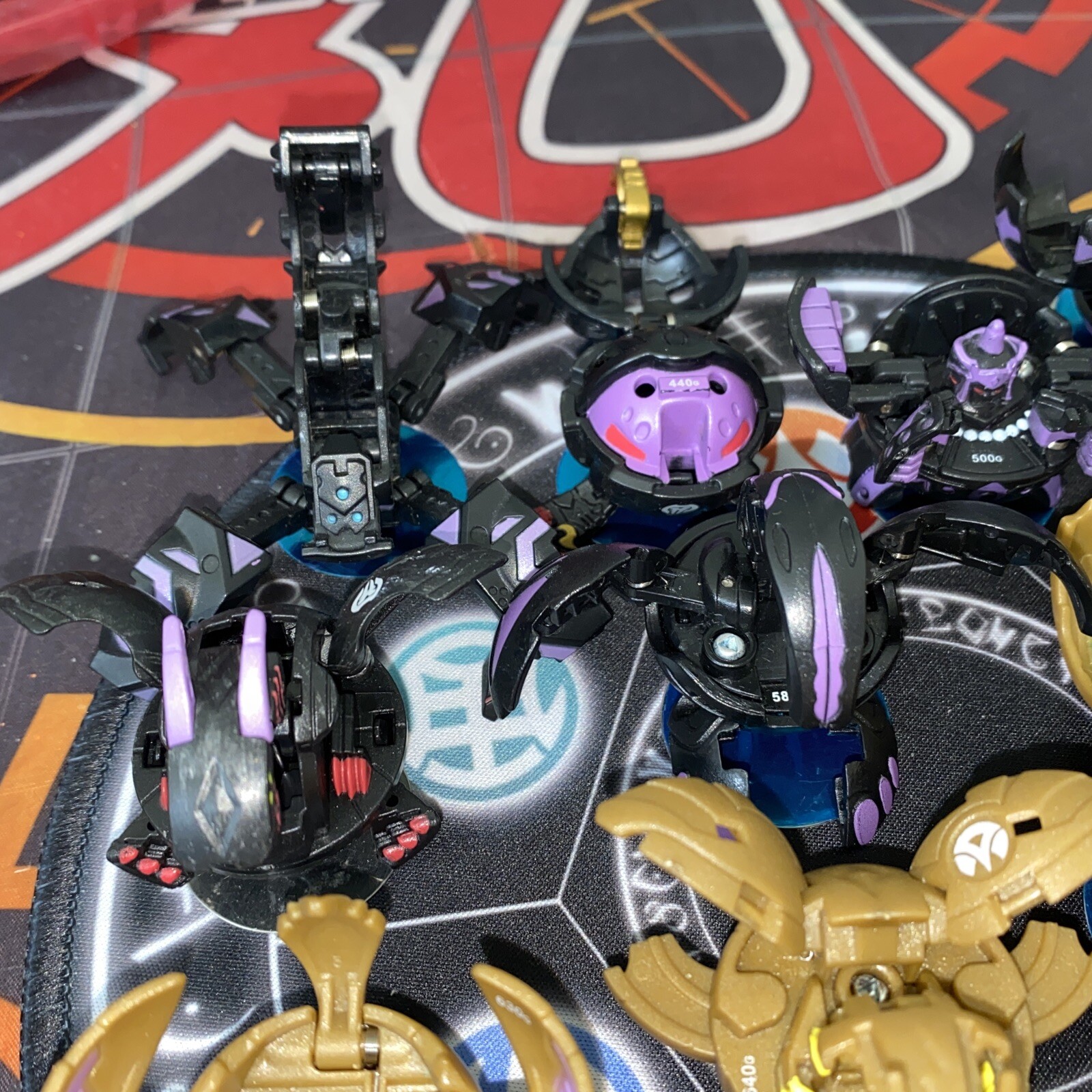 Bakugan Battle Brawler Lot of 14 Darkus Dragonoid Wavern Hades Fear ...