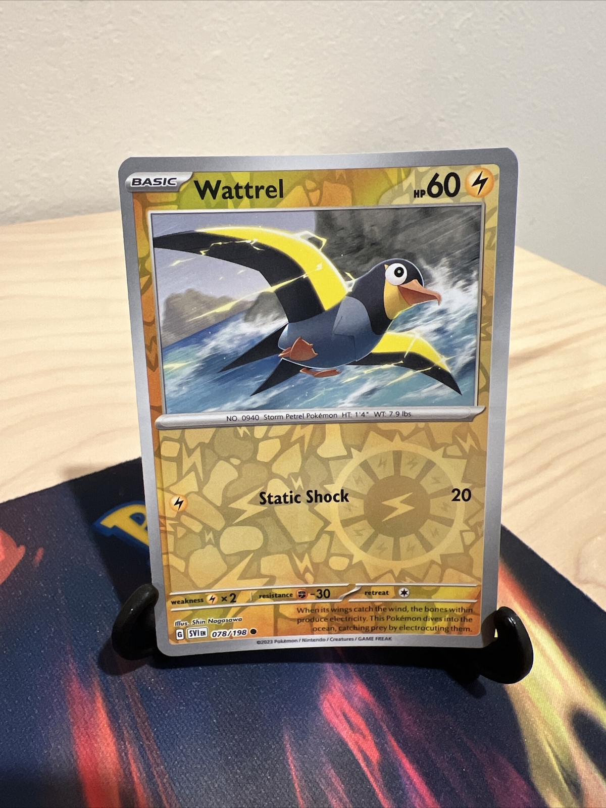Pokémon TCG Wattrel Scarlet & Violet Base Set 078/198 Reverse Holo ...