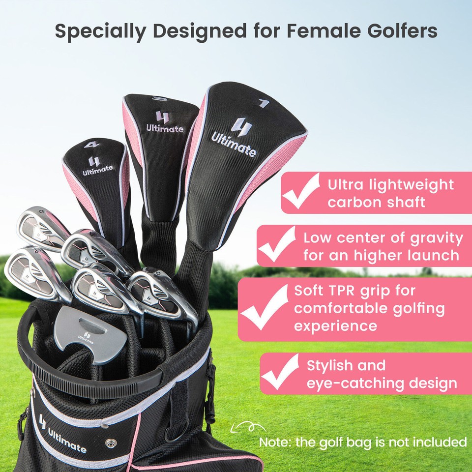 Women's Complete Golf Club Set 9 Pieces Women Ladies Golf Club Set ...