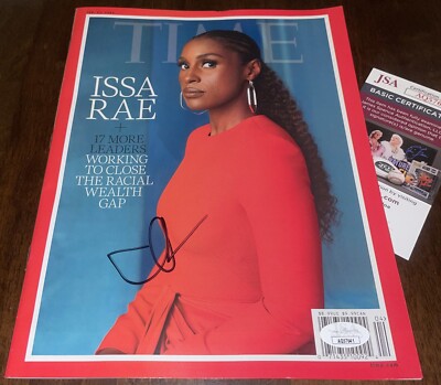 ISSA RAE SIGNED TIME MAGAZINE AUTOGRAPH JSA PRESIDENT BARBIE SPIDER ...