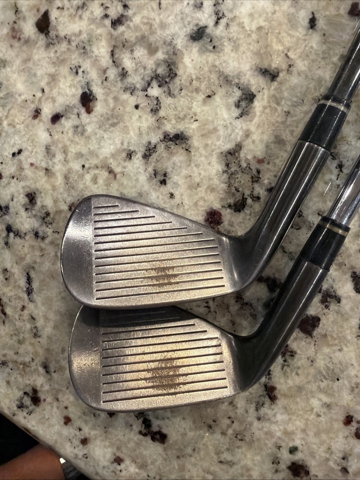 RARE Tour Issue 7 PLUG Adams Idea MB2 4-9 Iron Set Black KBS RH STIFF ...