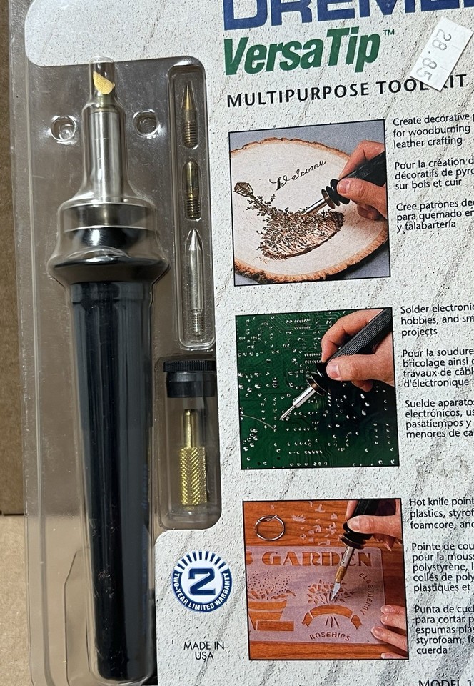 Dremel 1550 T2 Versa Tip Soldering Iron Hot Knife Leather Crafting Tool ...